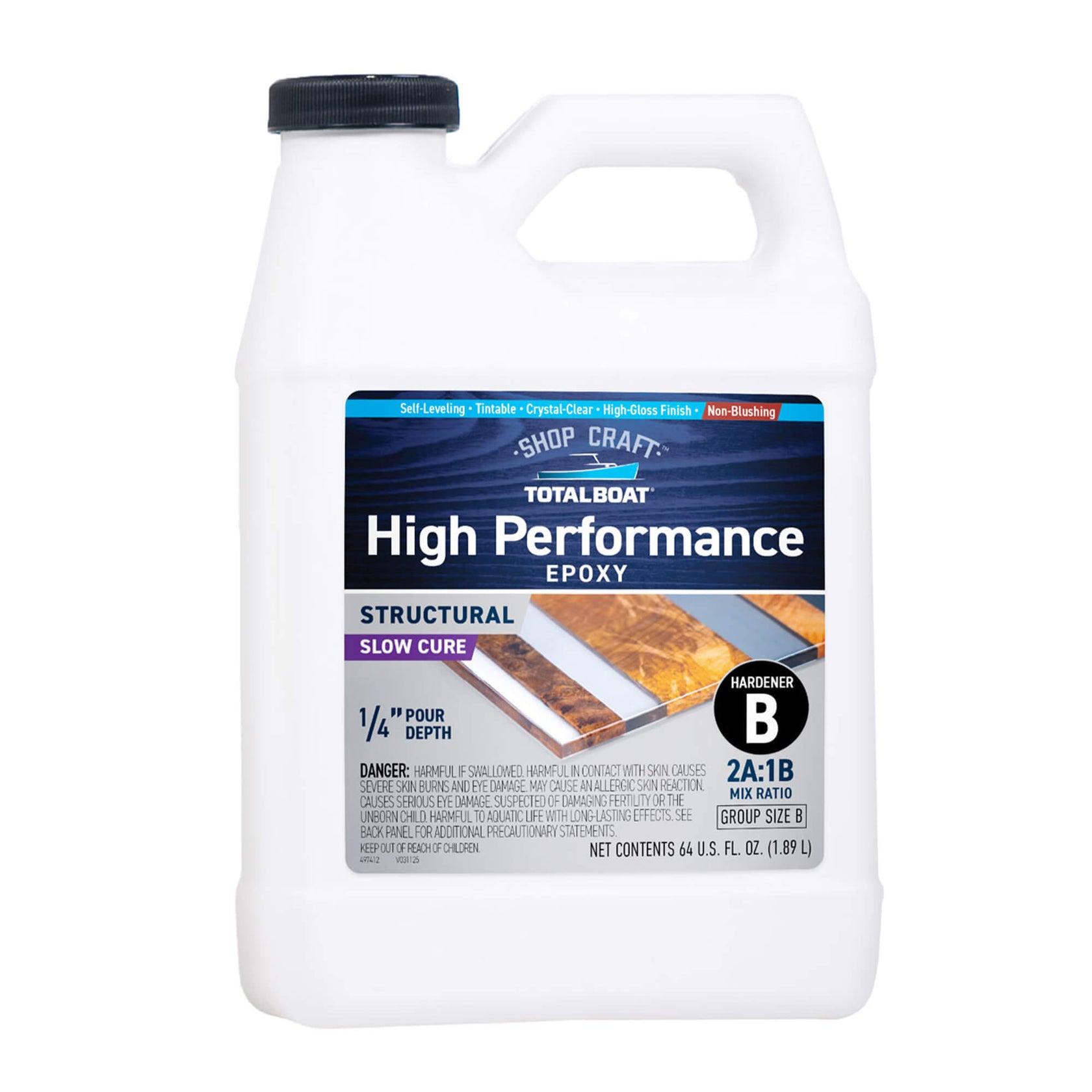 TotalBoat 2:1 Epoxy Resin Slow Hardener - Extended Working Time