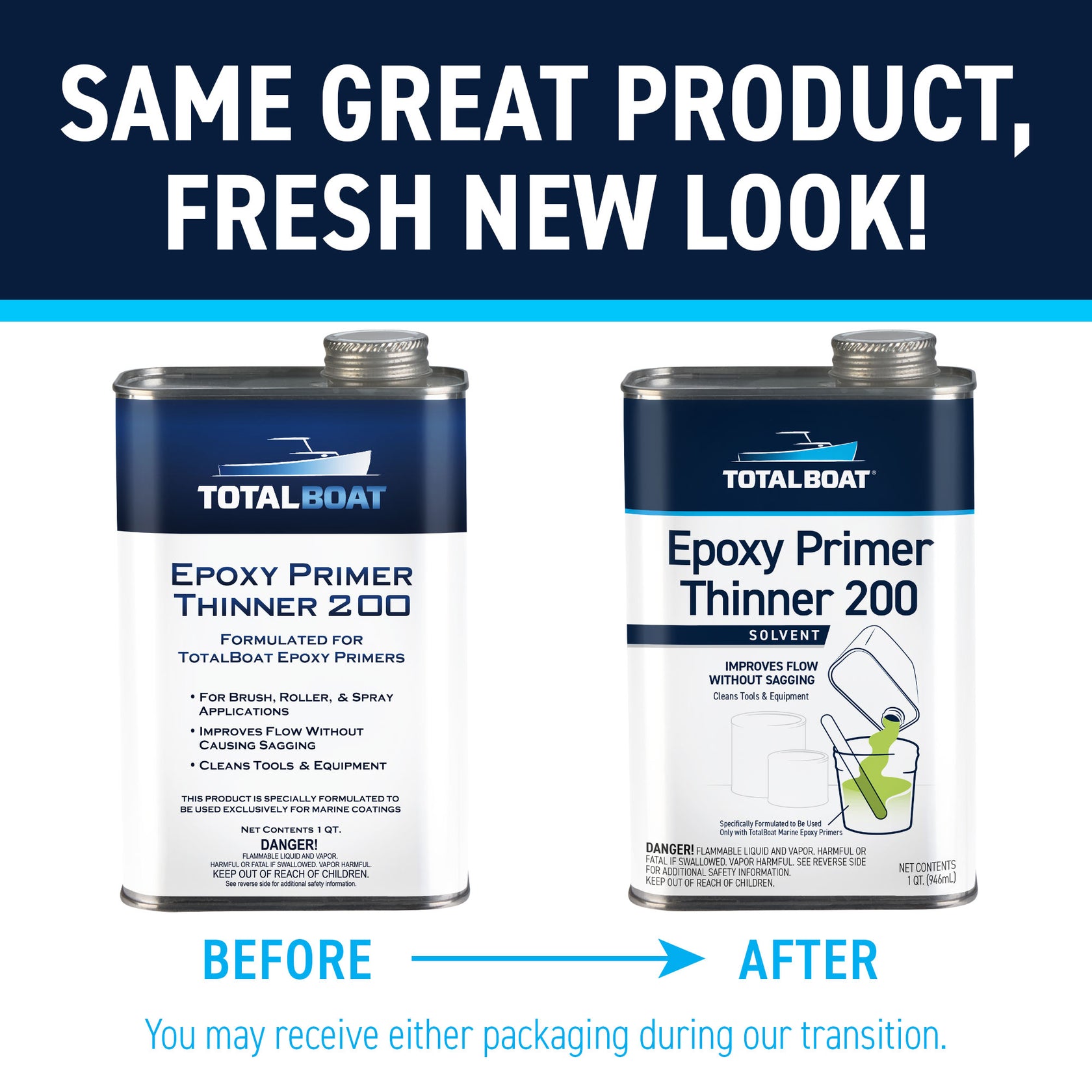 Epoxy Primer Thinner 200 | Marine Solvent For TotalBoat Epoxy