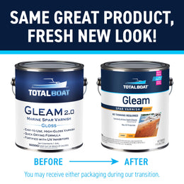 TotalBoat Gleam Marine Spar Varnish | High Gloss and Satin Finish