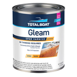 TotalBoat Gleam Marine Spar Varnish | High Gloss and Satin Finish