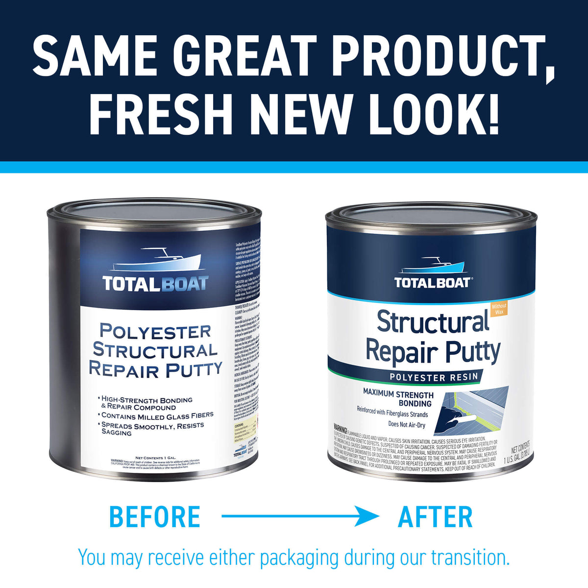 TotalBoat Polyester Structural Bonding and Marine Repair Putty