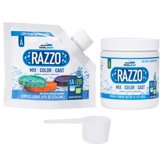 Razzo Mineral Casting Compound Kits | Small, Medium, and Large Sizes