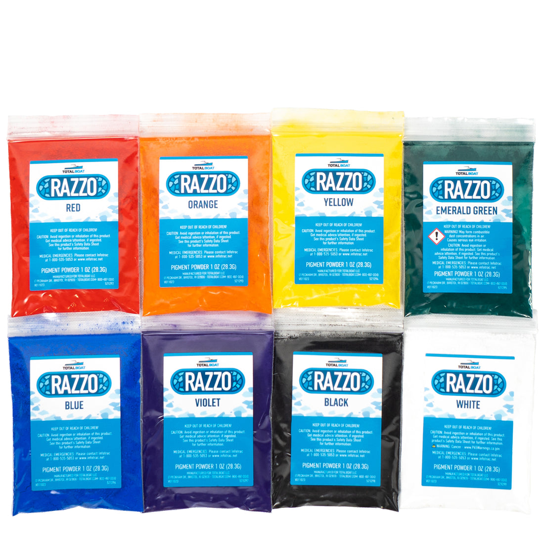 Razzo Pigment Kit | 8 Bright Colors